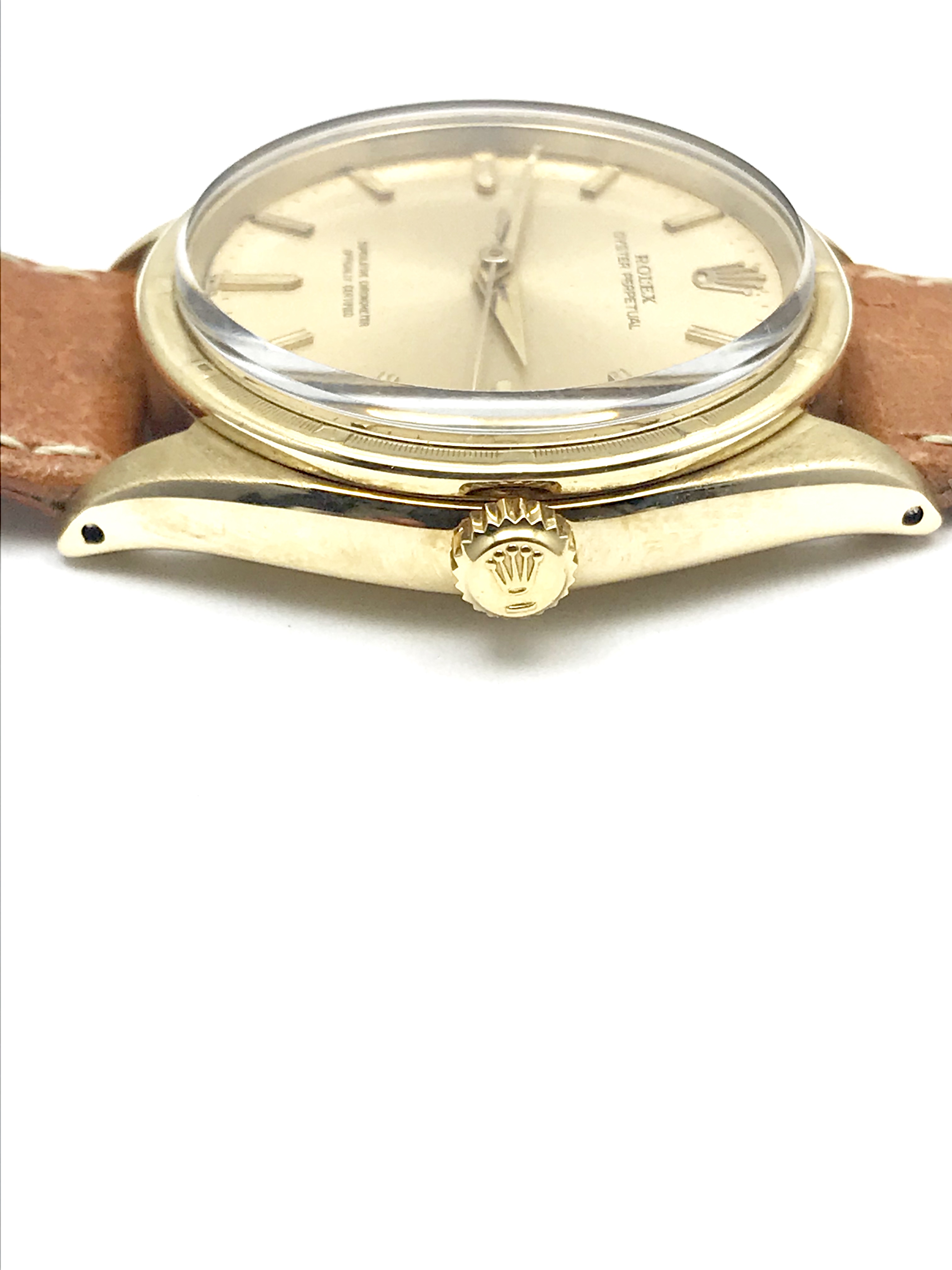 Rolex Oyster Perpetual 1007 14K Yellow Gold
